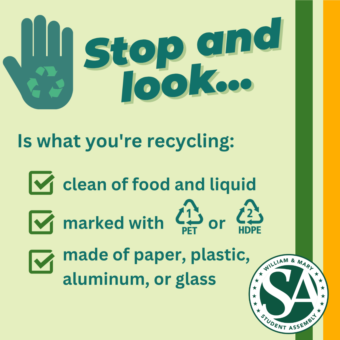 Green Events Guide | Sustainability | William & Mary